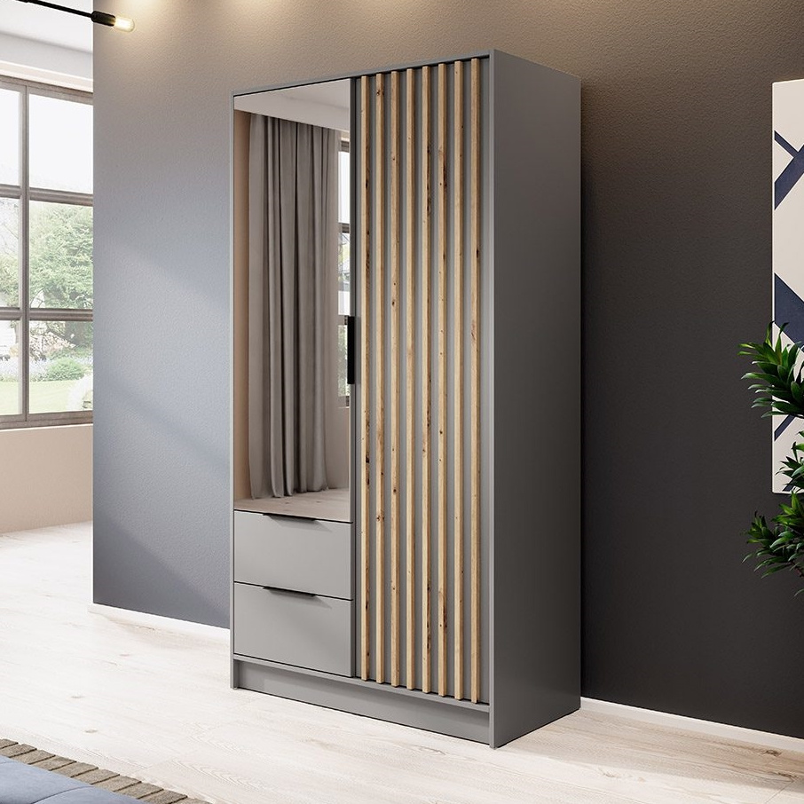 Garderob med spegel Nelly 2D