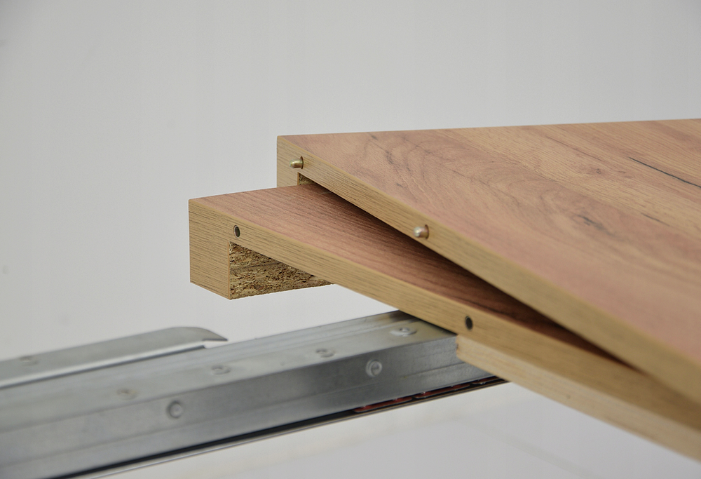 Utdragbart runt bord OLIVERO sonoma ek /vit