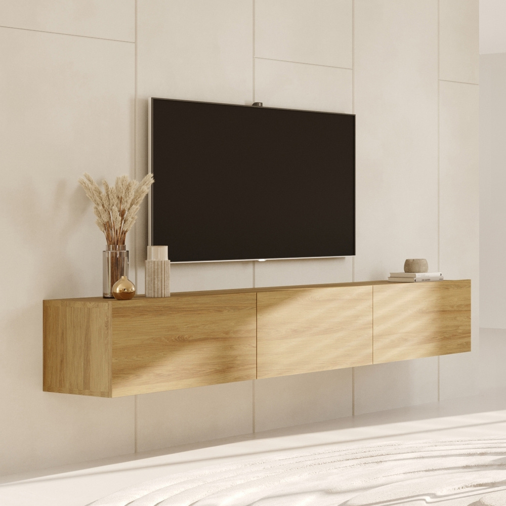 Vägghängd tv-bänk 180 cm DALLAS